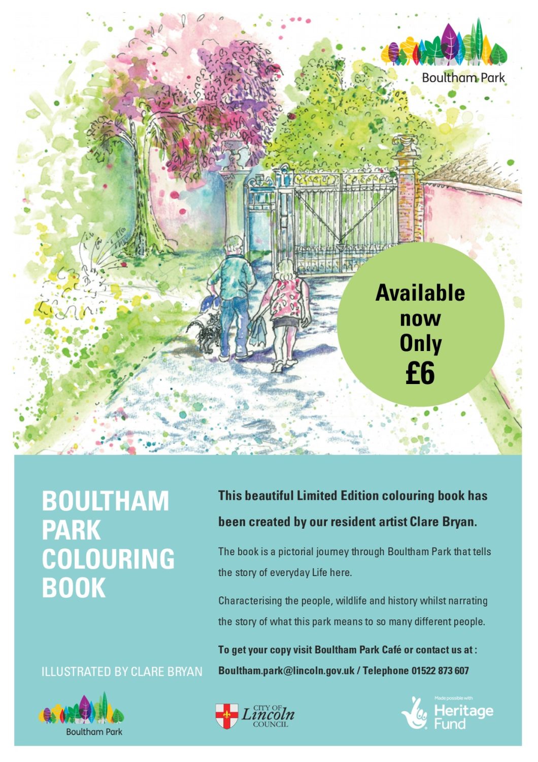 colouring book poster – Boultham Park