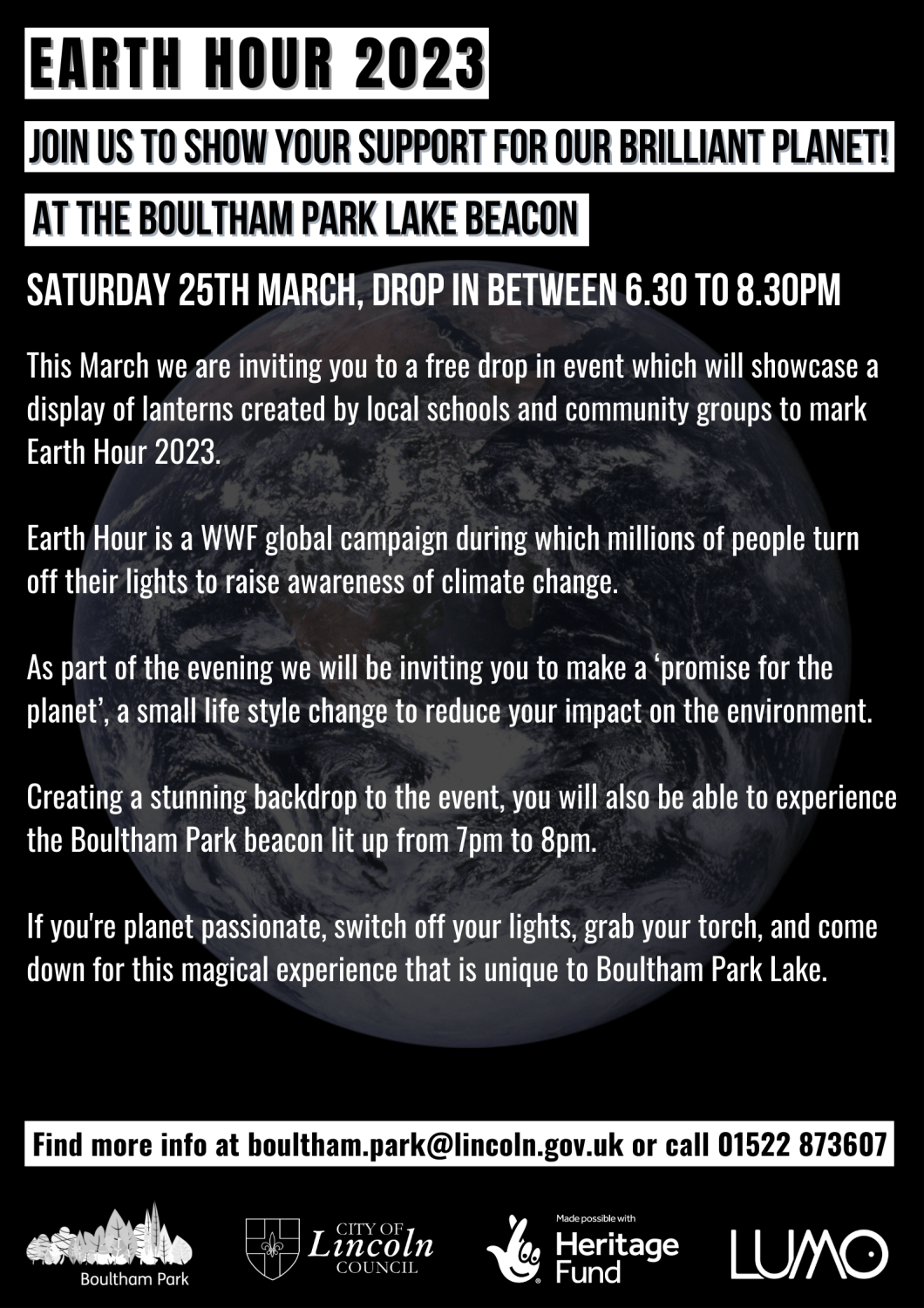 Earth Hour 2023 – Boultham Park