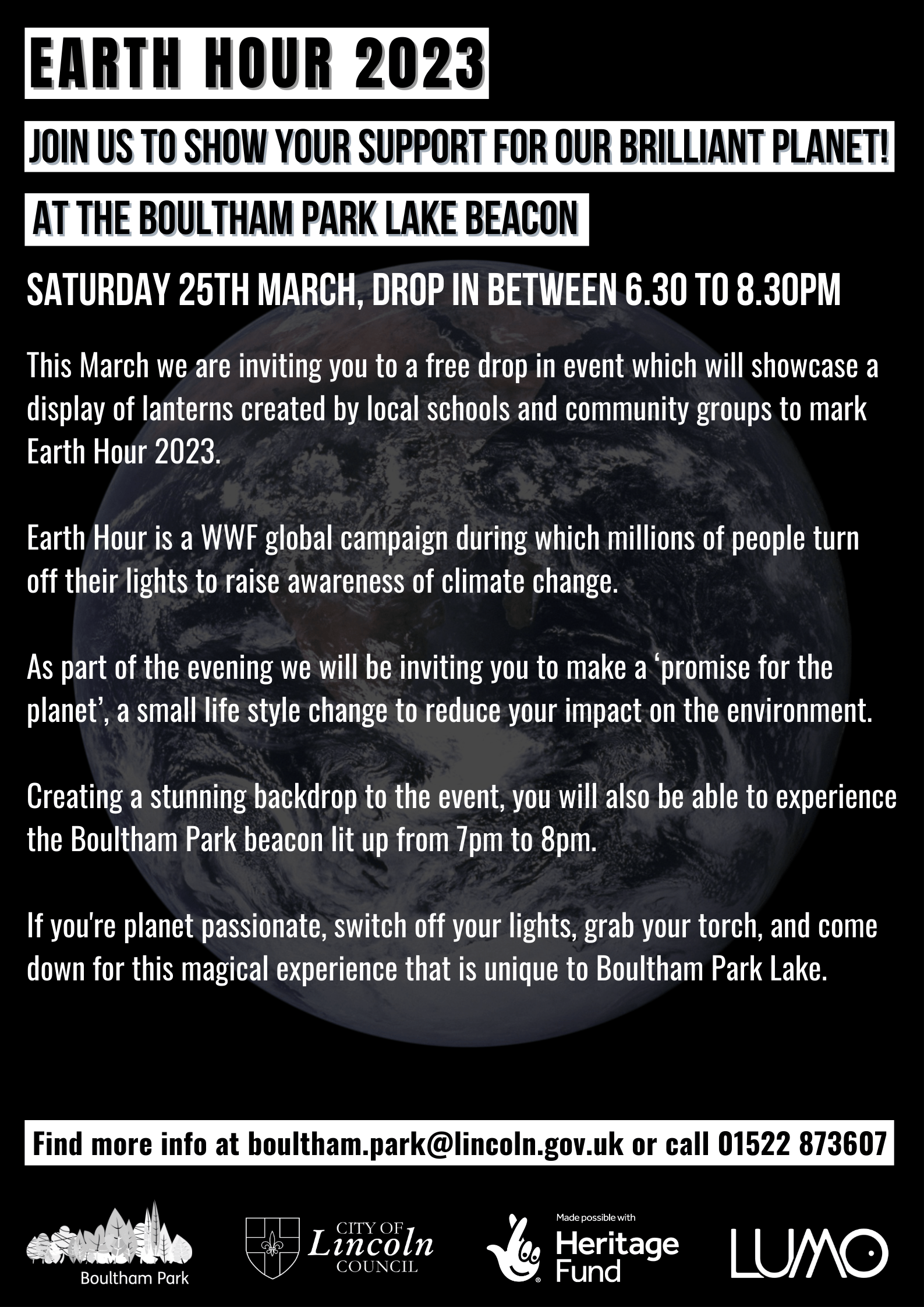 Earth Hour 2023 – Boultham Park