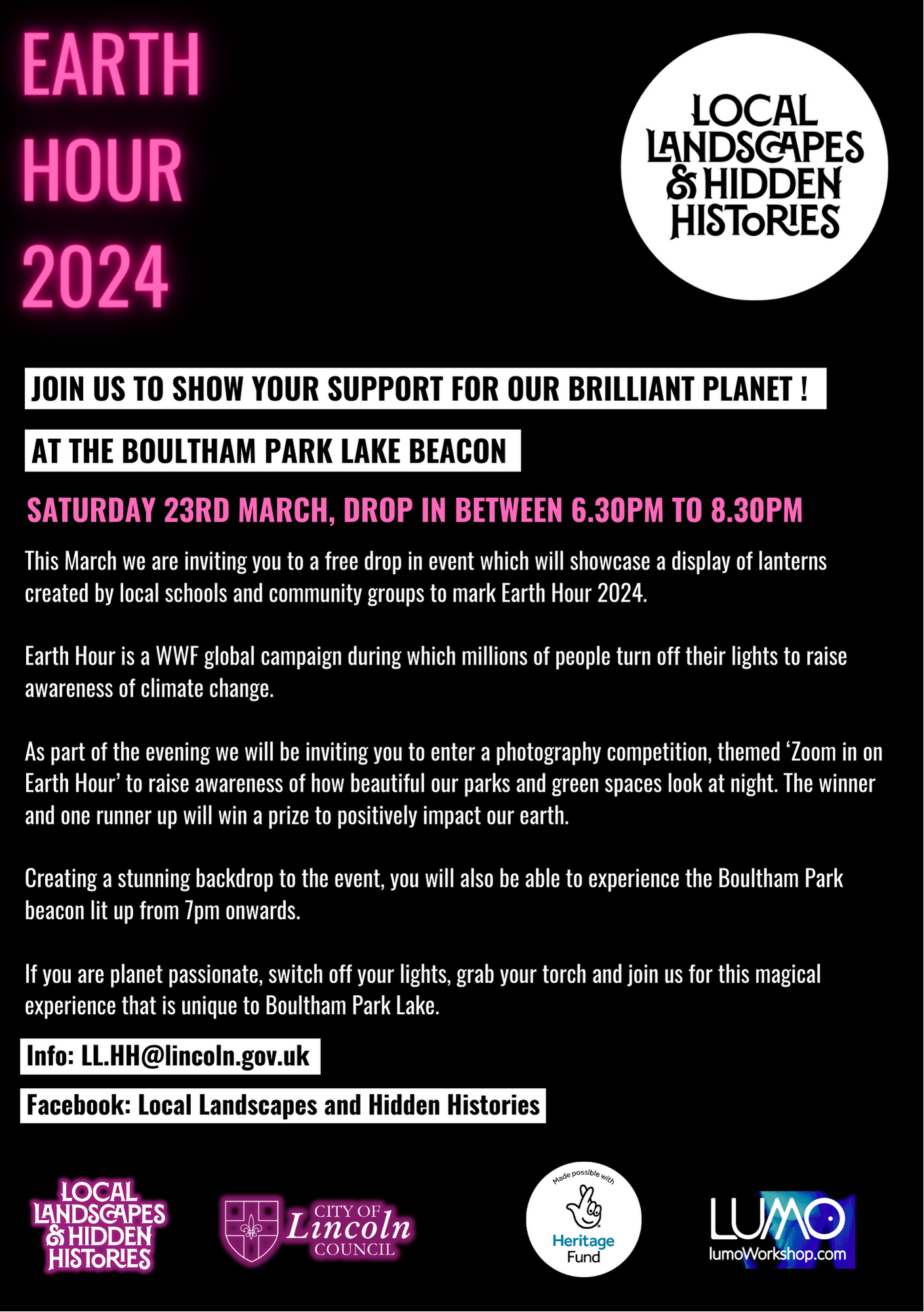 Earth Hour 2024 – Boultham Park